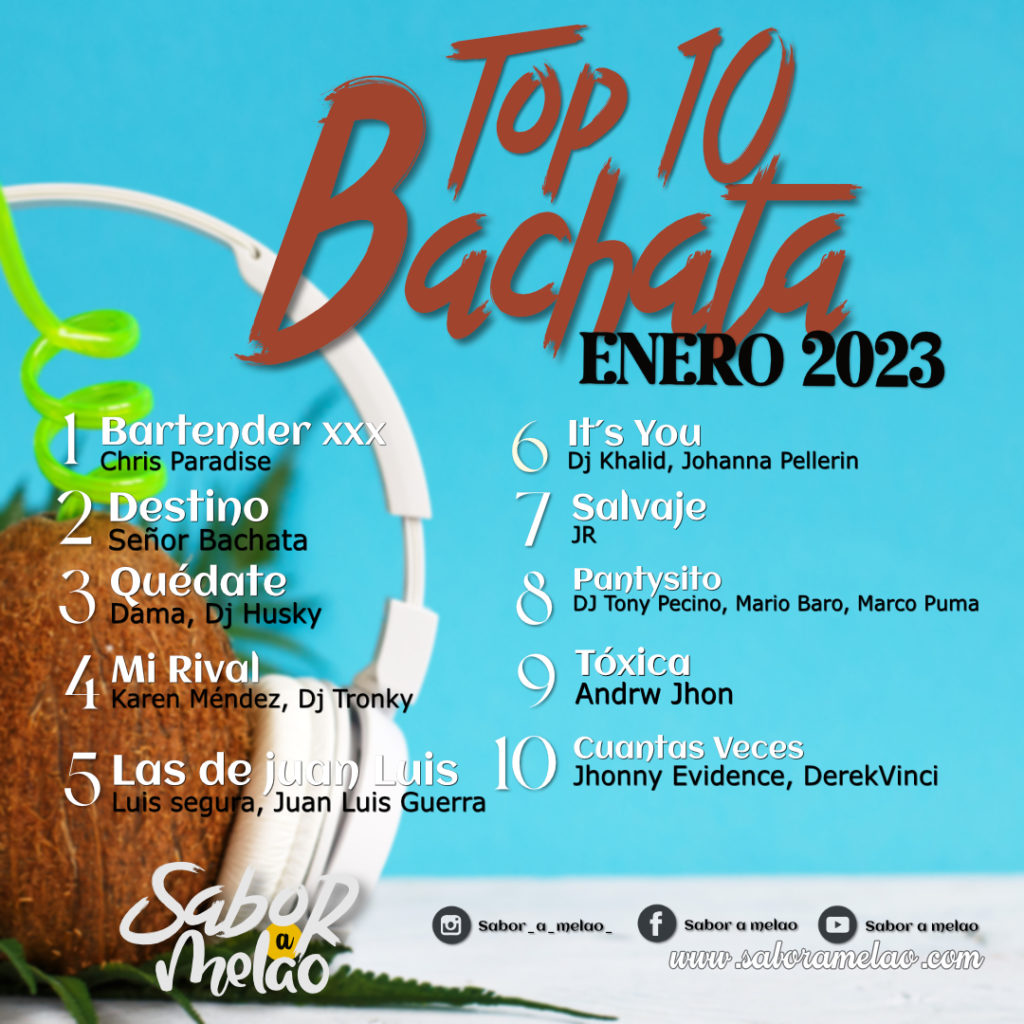 Top 10 bachata enero 2023 - Saboramelao