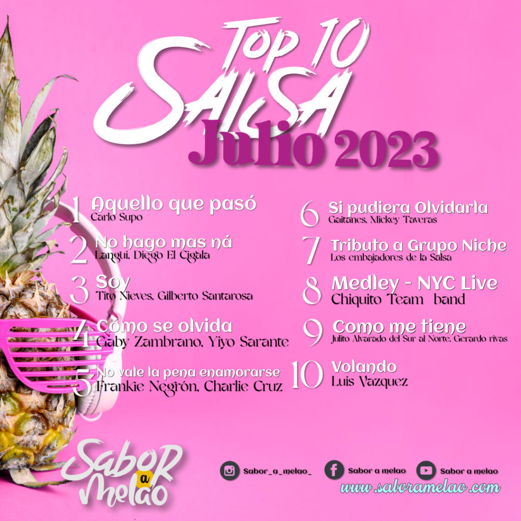 Top 10 salsa julio 2023 - Saboramelao